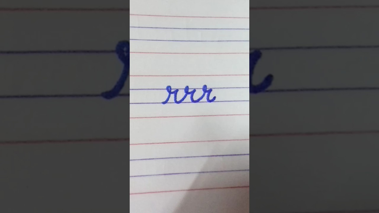 How to write small r#handwriting