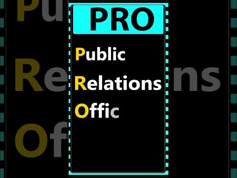 PRO Full form | Full Form of PRO | #fullform #shorts #PRO