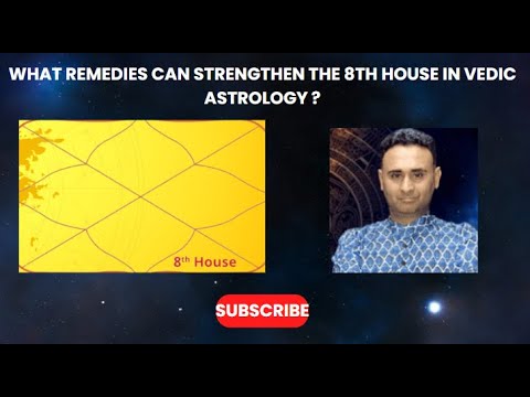 What remedies can strengthen the 8th house in vedic astrology?
