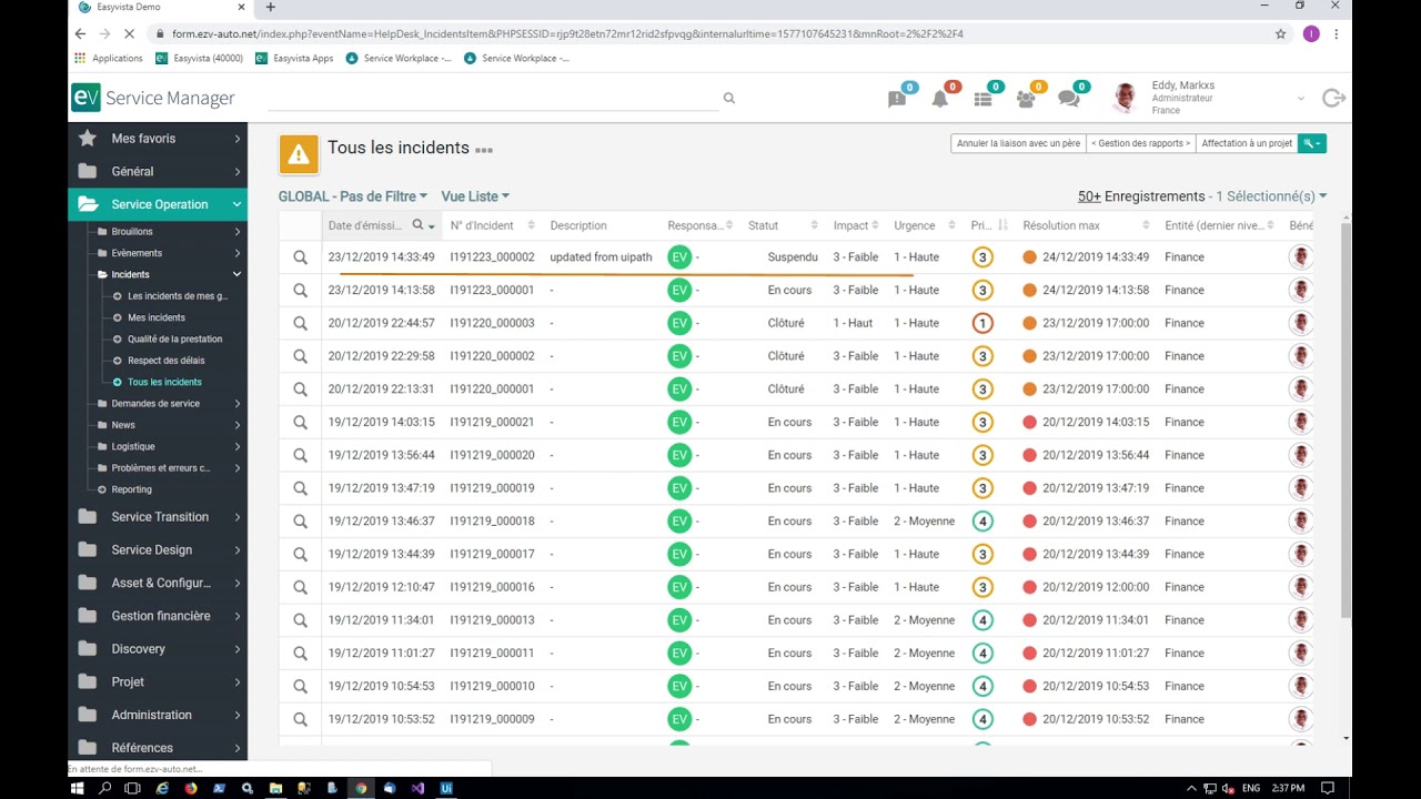 Humans4Help - EasyVista - RPA Component | UiPath Marketplace