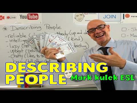 Describing People - shadowing English | English speaking practice - Mark Kulek ESL