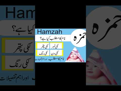 Hamzah Name Meaning In Urdu