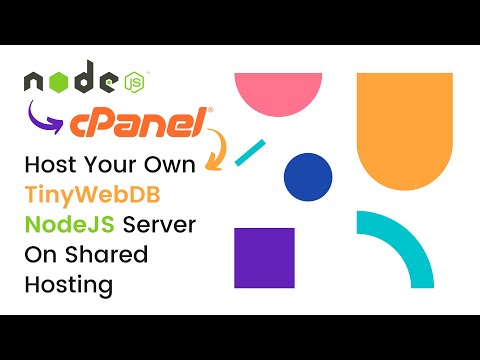 Host Your Own TinyWebDB Node Server - NodeJS | On Shared Hosting