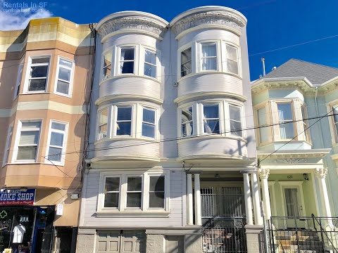 Large One Bedroom with formal dining room or converted two Bedroom ~ video tour of 618 Cole St