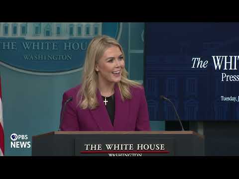 WATCH: Leavitt takes question on Black History Month in first White House briefing
