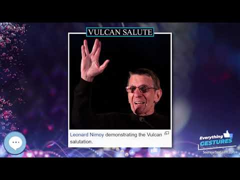 Vulcan salute ✌️ EVERYTHING GESTURES 👍