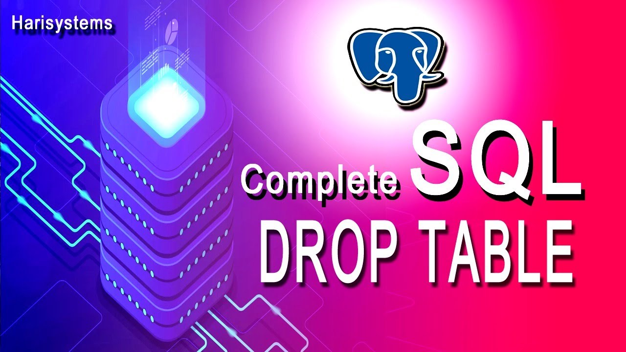 SQL Drop table statement | SQL tutorial | Learn SQL | harisystems