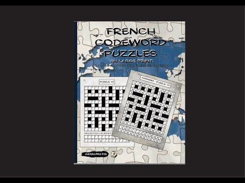 Book: French Codeword Puzzles (in large print).