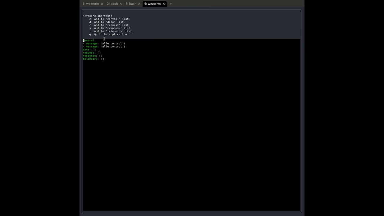 Simple debug messages builder, Prompt Toolkit