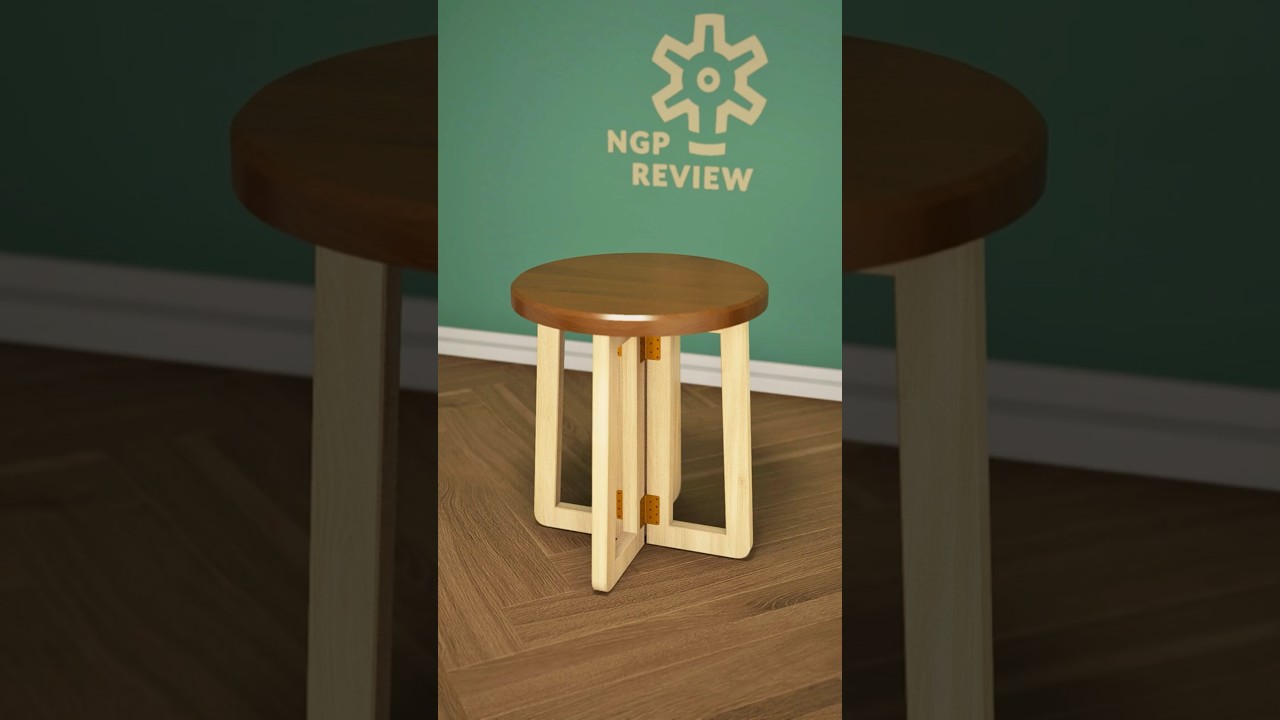 DIY Folding Wooden Stool Design: Simple, Stylish, and Space-Saving