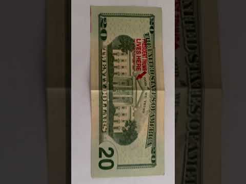 Donald Trump stamp 20$ dollar bill listed on Ebay for 450000$ #trump #ebay #sell