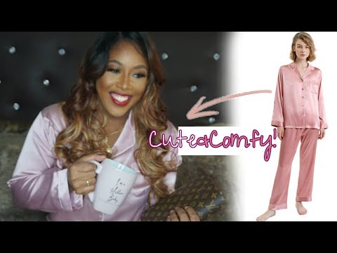 Affordable Boujee Comfy Pajamas Try-on | Sioro | Amazon.com