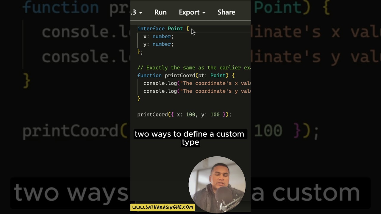 Converting Type Alias to Interface in TypeScript | Quick Guide  #typescript  #typescripttutorial