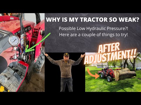 Why Wont My Tractor Lift Anything?! Is Low Hydraulic Pressure The Issue? #compacttractor