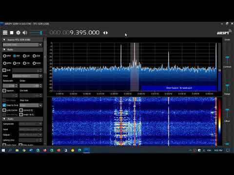 RAE Radio Argentina Exterior English via WRMI 9395 kHz Shortwave RTL SDR V3 SDR Sharp W6LVP loop