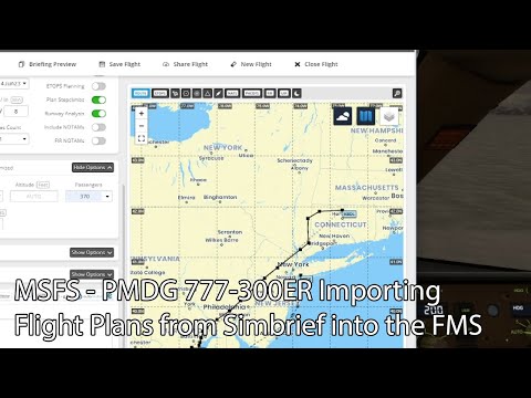 MSFS - PMDG 777-300ER Importing Flight Plans from Simbrief into the FMS ...