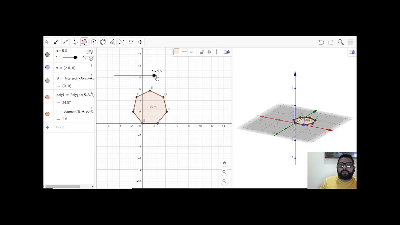 Volume of Pyramid Using Geogebra