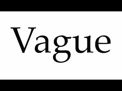 How to Pronounce Vague