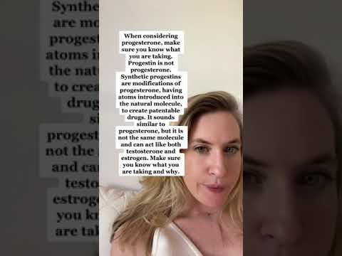 Progestin is not Progesterone
