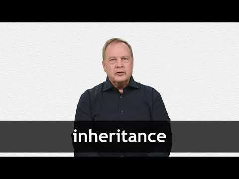 INHERITANCE - Definition & Translations | Collins English Dictionary