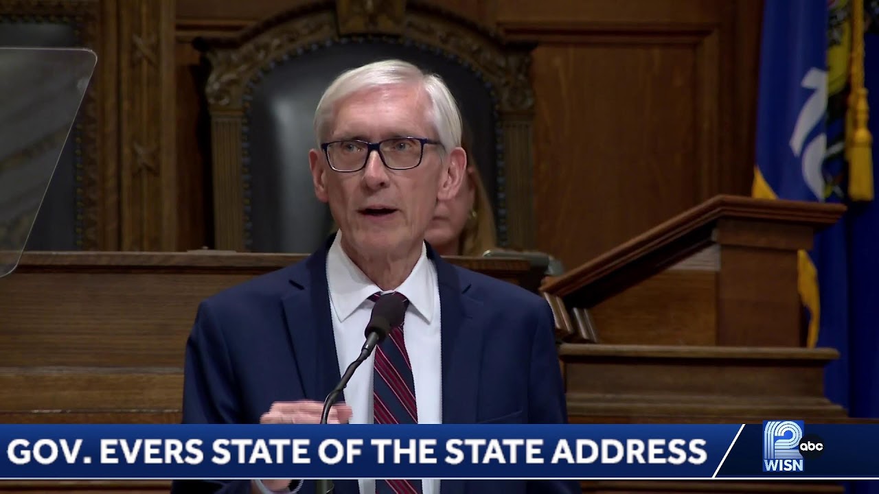 Wisconsin Gov. Tony Evers is giving his final State of the State address
