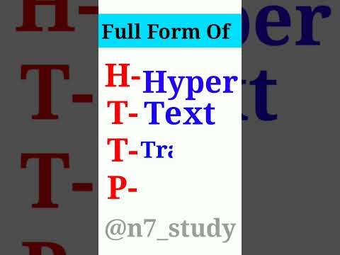Full Form Of HTTP #shorts #shortsfeed #led #computer #computerscience #btech #engineering #computers