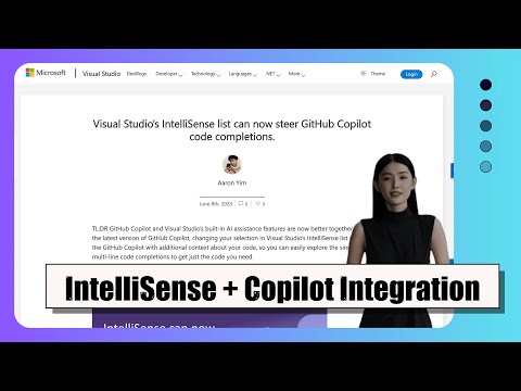Enhanced Integration: Visual Studio's IntelliSense Guides GitHub Copilot Code Completions