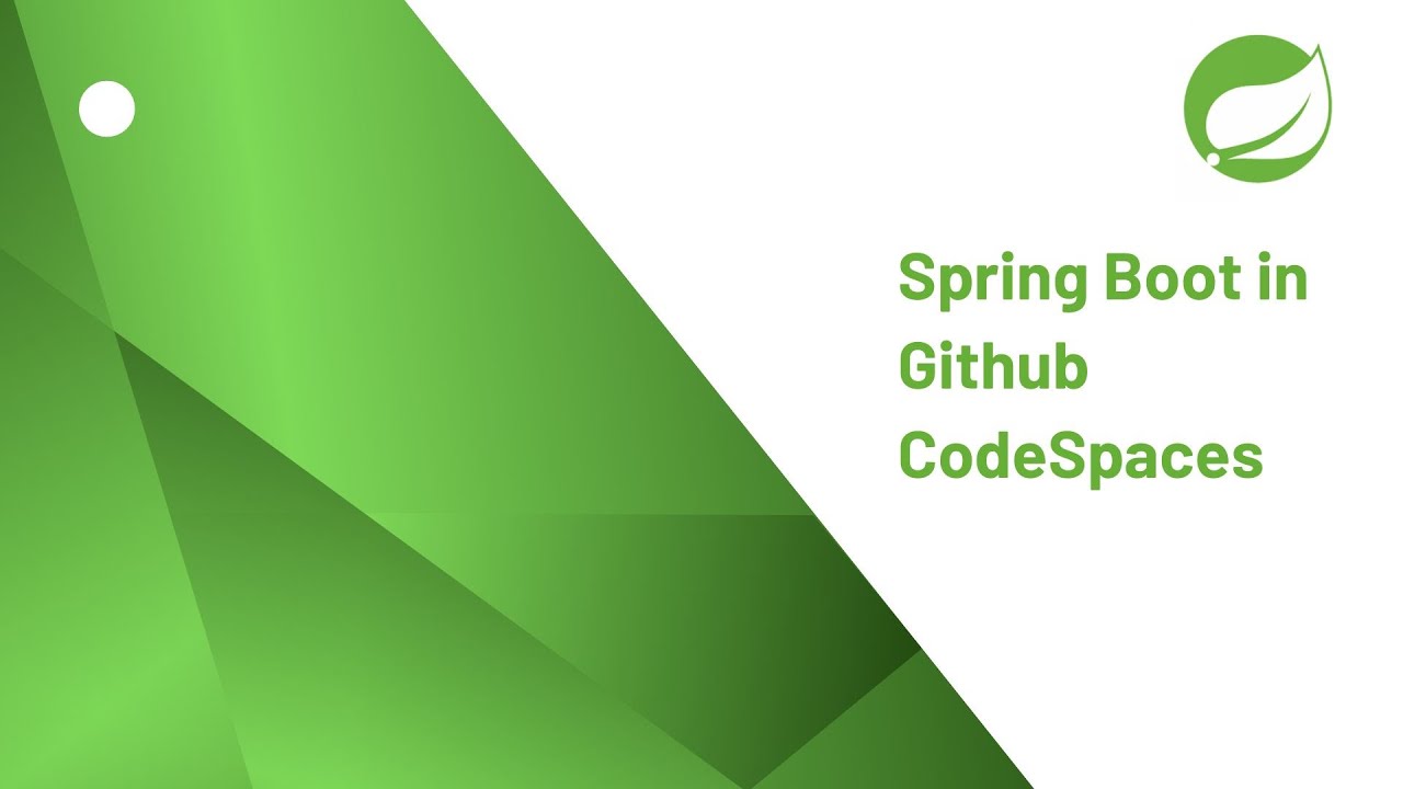 Spring boot in github codespaces