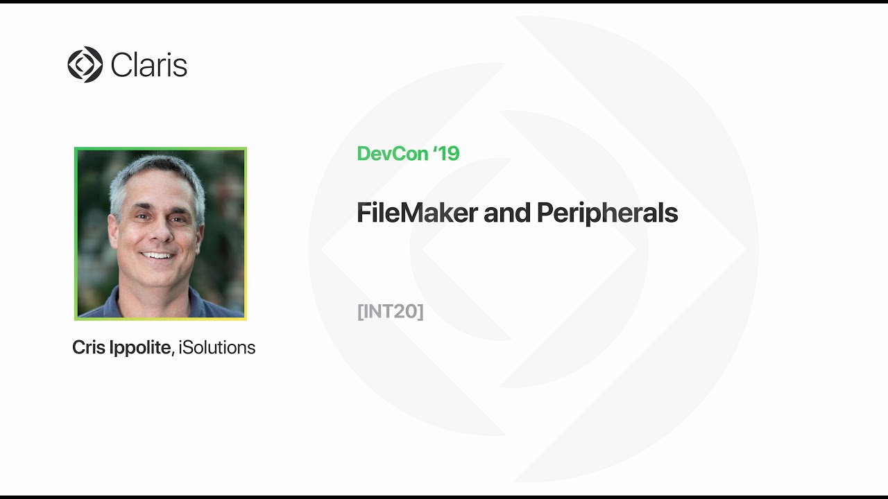 FileMaker and Peripherals [INT20]