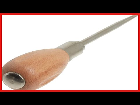 General Tools Scratch Awl Tool with Hardwood Handle - Scribe, Layout Work, & Piercing Wood