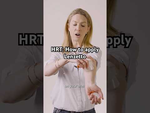 HRT: How to apply Lenzetto