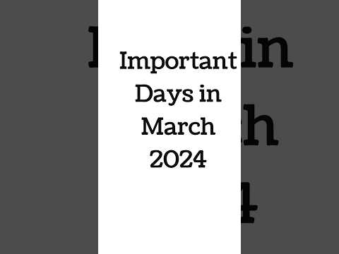 List of important days in March 2024: Full List of important National and International Days