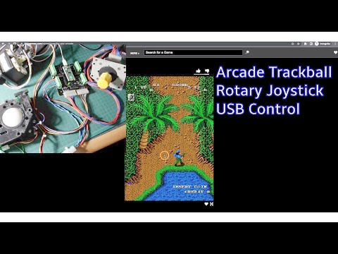 Arcade Trackball and Rotary Joystick Interface