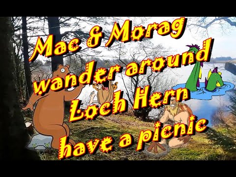Mac & Morag wander around Loch Heron have a picnic