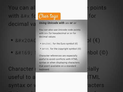 "Master HTML Character Entities: Special Symbols, Easy Syntax!"