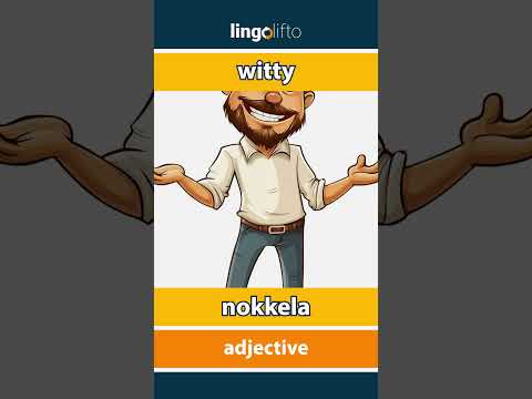 🇬🇧🇫🇮 witty - nokkela : learn English : opetellaan englantia : vocabulary builder