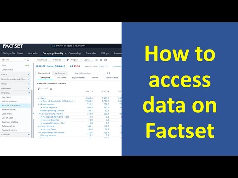 Getting data from Factset