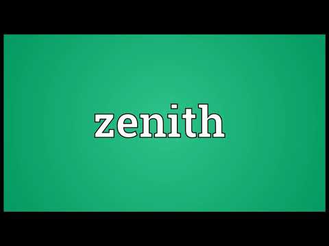 zenith meaning in English