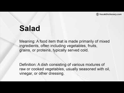 Salad Meaning