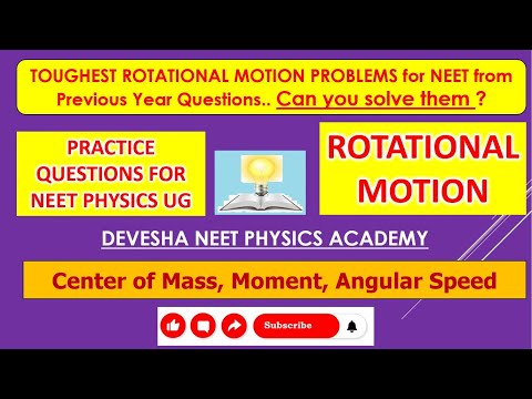 #Solved NEET Physics Ques - Rotational Motion 1 - Q 1- 6 - link to Qs - https://youtu.be/dzWg8I-0fgE