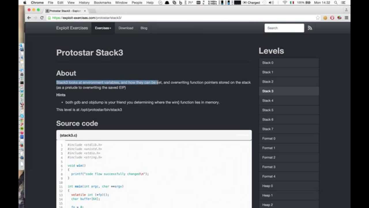 protostar stack3 https://exploit-exercises.com/ [ solution ]