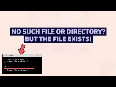 No Such File or Directory? But the File Exists! [Linux/Ubuntu SOLUTION]