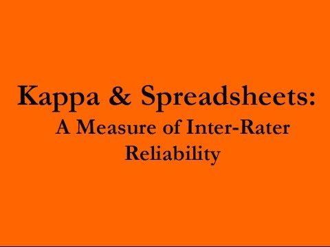 Improve Agreement Accuracy with Kappa – SpreadsheetSolving