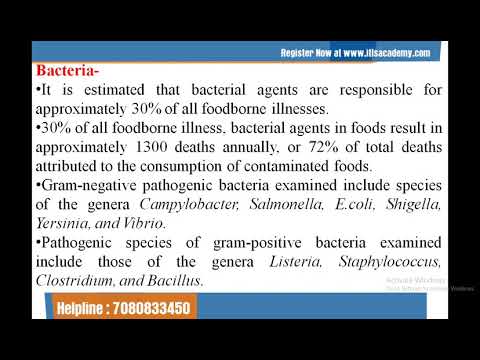 Lecture 9 CHARACTERISTICS OF BIOLOGICAL HAZARDS IN FOODS