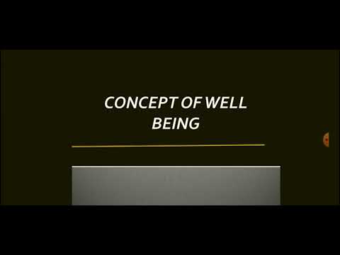 Concept of well being
