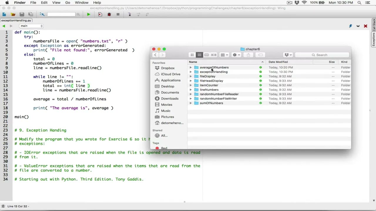 6.9 (Part 1) Exception Handling - Python