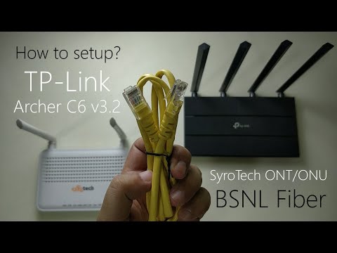 TP-Link | Archer C6 V3.2 | Setup with BSNL Fiber | LAN Cable | Easy Way | May 2021 |