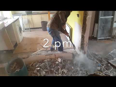 Structural Alterations using Dry Wall Compound for Speed.