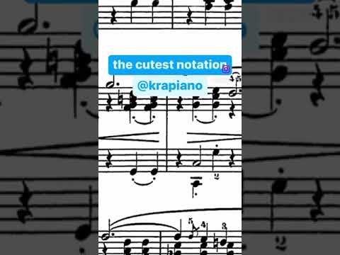pov: the cutest musical notation? #pianoshorts #musicnotation