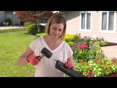 Rubber Landscape Edging for Lawns and Flower Beds Rubberific